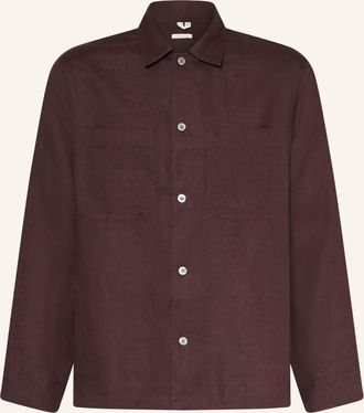 Arket Arket Leinenhemd Relaxed Fit braun