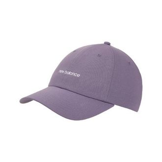 New Balance Damen Damen 6 Panel Linear Logo Hat in Violett/Wei&szlig;, Polyester, Gr&ouml;&szlig;e OSZ