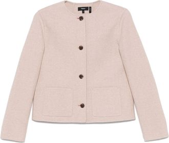 Theory Jacke aus Twill - Braun
