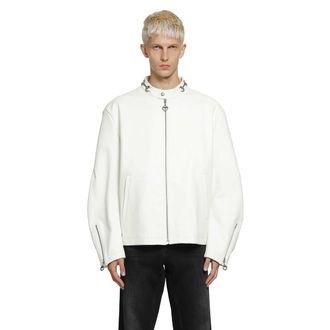 Gucci Leather Horsebit Biker Jacket