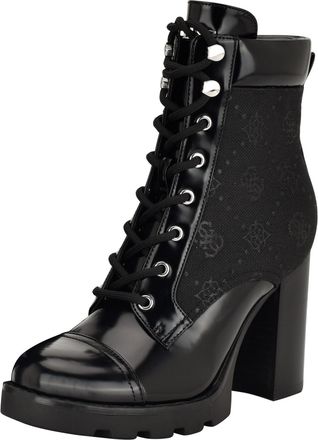 Guess Guess Damen Nellsan Stiefelette, Schwarzes Logo 001, 39 EU