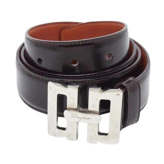 Ferragamo Pre-owned Lederg&uuml;rtel - - Pre-owned - Herren - Braun - ONE SIZE