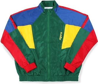 Agor&agrave; Vantage Veste coupe-vent r&eacute;tro ann&eacute;es 80 90 Fluo, Bloc de couleur., Large