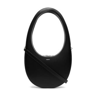 Coperni Schwarze Leder-Schultertasche - - Bags - Damen - Schwarzk - ONE SIZE