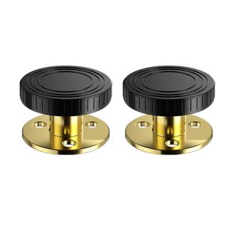Generic 2er- oder 4er-Set M&ouml;belf&uuml;&szlig;e 27-40 mm, Ersatzf&uuml;&szlig;e aus Metall for Sofas, mit Rutschfester Unterlage for Schreibtisch/Bett/Sofa/Tisch/Schr&auml;nke(Black gold