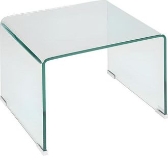 Vente-Unique Vente-unique - Table de chevet - Verre trempé courbé - suzana