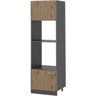 Vicco Armoire micro-ondes R-Line, Chêne Artisan, 60 cm