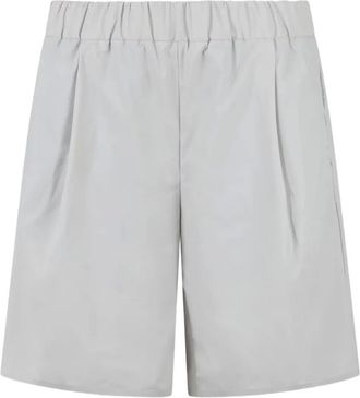 Herno short &agrave; taille &eacute;lastiqu&eacute;e - Gris