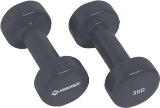 Schildkrot Fitness Schildkr&ouml;t VINYL HANTEL Set, 2x 3,0kg (grey), in 4C-Box, M-2022