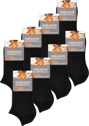 Nur Die 16er-Pack Sneakersocken Baumwolle Basic Unifarben