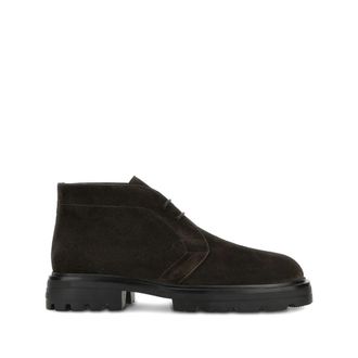 Hogan Schwarze Schn&uuml;rsenkel Flache Kn&ouml;chelstiefel - - Shoes - Herren - Schwarzk - 39 EU