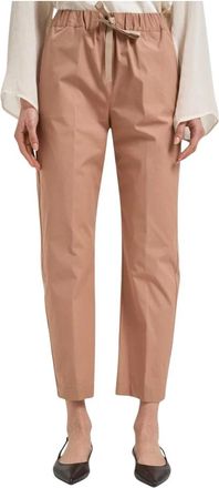 Semicouture Femme, Pantalons, Rose, Taille: 34 FR Pantalon Cropped Regular