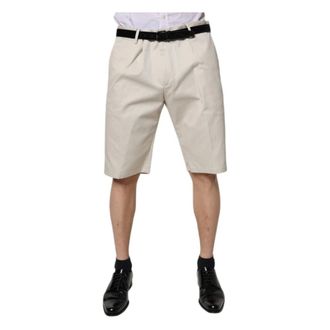 Dolce & Gabbana Homme, Shorts, Beige, Taille: 3XL Bermuda Stretch en Coton
