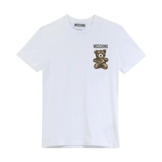 Moschino Mini Orsetto Adrian T-Shirt - - Tops - Herren - Wei&szlig; - L