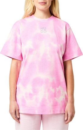 HUGO BOSS Hugo - T-Shirt f&uuml;r Damen, Rundhalsausschnitt (Mittelrosa)