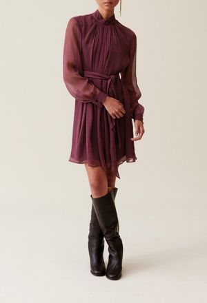 Claudie Pierlot Robe fluide col lavalli&egrave;re