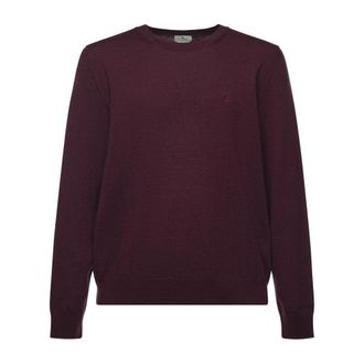 Etro Wollpullover mit Monogramm-Stickerei - - Knitwear - Herren - Rot - 2XL