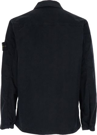 Stone Island Cotton Classic Collar Jacket - Black