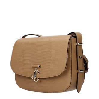 Jimmy Choo London Womens Brown Leather Crossbody Bag