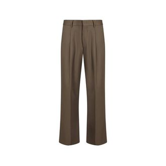 Nn.07 Pantalon droit en laine m&eacute;lang&eacute;e