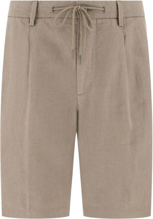 Boggi Milano Homme, Shorts, Gris, Taille: 2XL Bermudas en lin