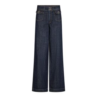 Mos Mosh MOS Mosh - Dara Wide Jeans - Femme - Jeans - Bleu - Taille: W32