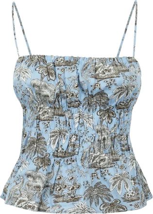 Staud Staud, Femme, Tops, Bleu, Taille: 40 FR Ayla Top