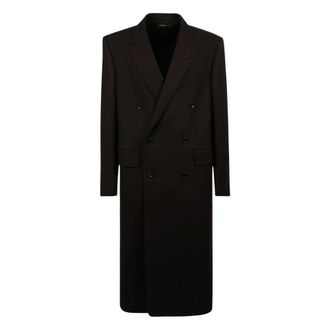 Tom Ford Zweireihiger Mantel - - Coats - Herren - Braun - L