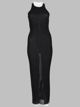 Rick Owens Viscose-Silk Blend Tank Dress - Black