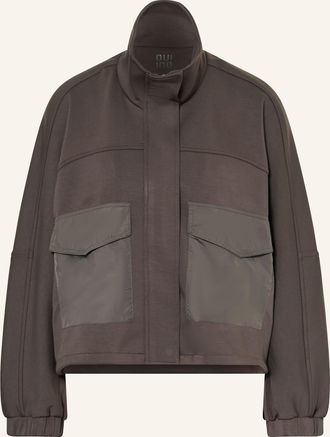 Oui Kastenjacke Aus Jersey braun