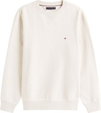 Tommy Hilfiger Herren Sweatshirt Seasonal Fleece mit Rundhalsausschnitt, Beige (Heathered Oatmilk), XXL