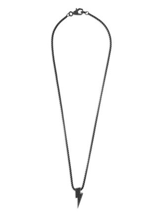Philipp Plein collier Valentine IP Thunder en chaîne - Noir
