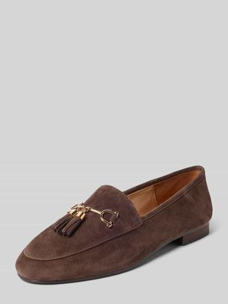 Inuovo Slipper aus echtem Leder mit Zierbesatz