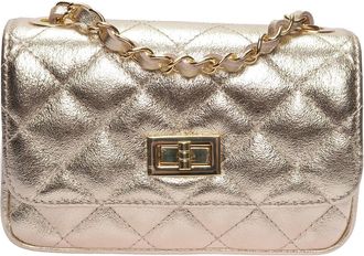 Luisa Vannini Gold Rindsledertasche