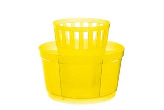 Excelsa Rainbow Jaune &Eacute;gouttoir &agrave; Couverts Rond 15 Cm