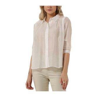 Minus Aneda 3/4 Arm Shirt - - Blouses & Shirts - Damen - Wei&szlig; - S