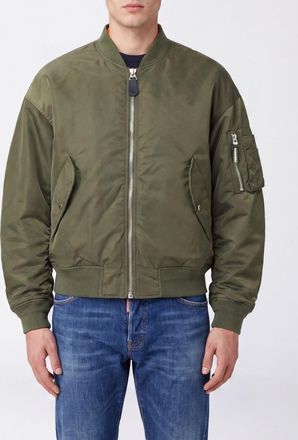 Dsquared2 Zweifarbige Nylon-Bomberjacke mit aufgesetzten Taschen