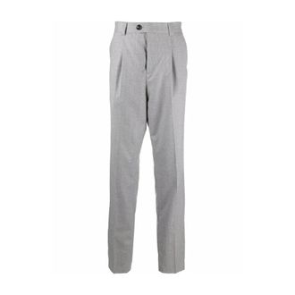 Brunello Cucinelli Homme, Pantalons, Gris, Taille: XL Pantalon de laine de luxe pour homme
