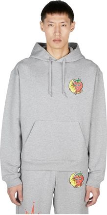 Sky High Farm SKY High Farm, Homme, Sweatshirts et sweats &agrave; capuche, Gris, Taille: L SweaT-shirt &agrave; capuche imprim&eacute;