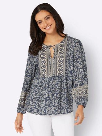 Witt Klassische Bluse Druckbluse Langarm