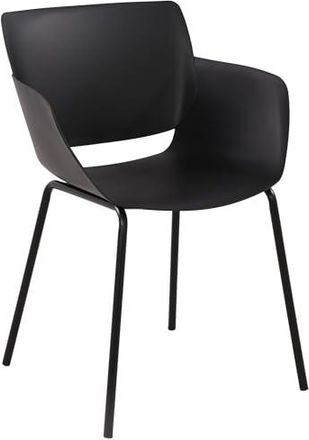 Clp Chaise Alpena I Chaise dext&eacute;rieur Absolument r&eacute;sistante aux intemp&eacute;ries et aux UV I Structure de la Chaise en Acier rev&ecirc;tu par Poudre, Couleur:Noir