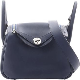 Herm&egrave;s 2024 Mini Swift Lindy satchel - Blau