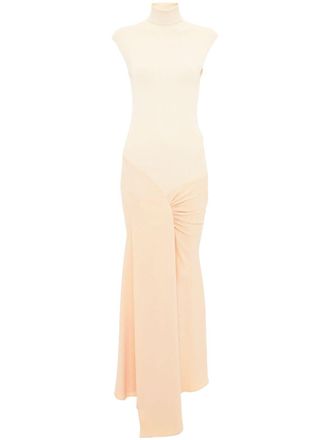 Victoria Beckham robe longue &agrave; mancherons - Tons neutres