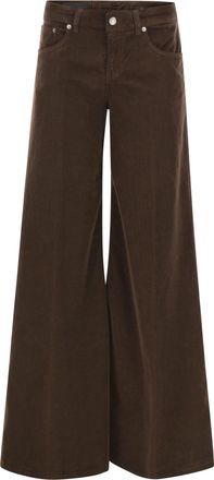 Dondup Pantalon large en velours Dondup Marlen