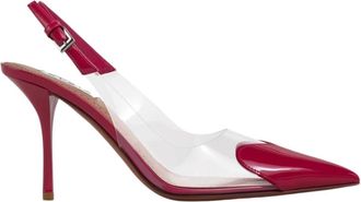 Alaia Femme, Chaussures, Rouge, Taille: 38 1/2 EU Le Coeur Slingbacks