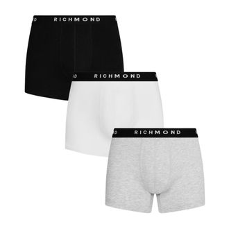 John Richmond Homme, Sous-vêtements, Multicolore, Taille: XL Tripack Boxer Tricolore Taille Basse John Richmond