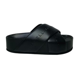 Stella McCartney Femme, Chaussures, Noir, Taille: 40 EU sandali Pelle