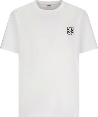 Loewe Homme, Tops, Blanc, Taille: S T-shirt Coupe D&eacute;contract&eacute;e