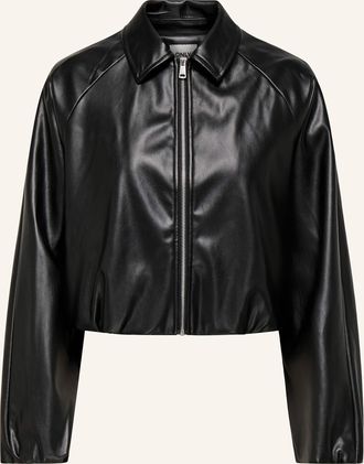 Only Blouson In Lederoptik schwarz