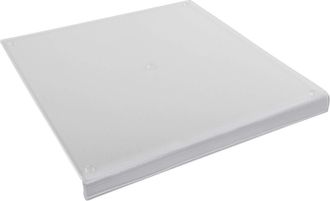 GSD G S D Haushaltsger&auml;te Haushaltsger&auml;te Acryl Schneidbrett mit Anschlag, Klar, 46,5 x 3,8 x 0,6 cm, 82 705